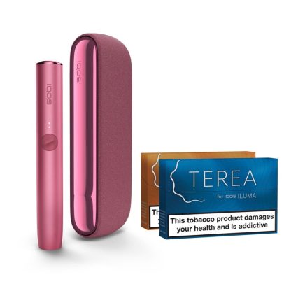 IQOS ILUMA SUNSET RED AND 40 TEREA STICKS - Heat Not Burn