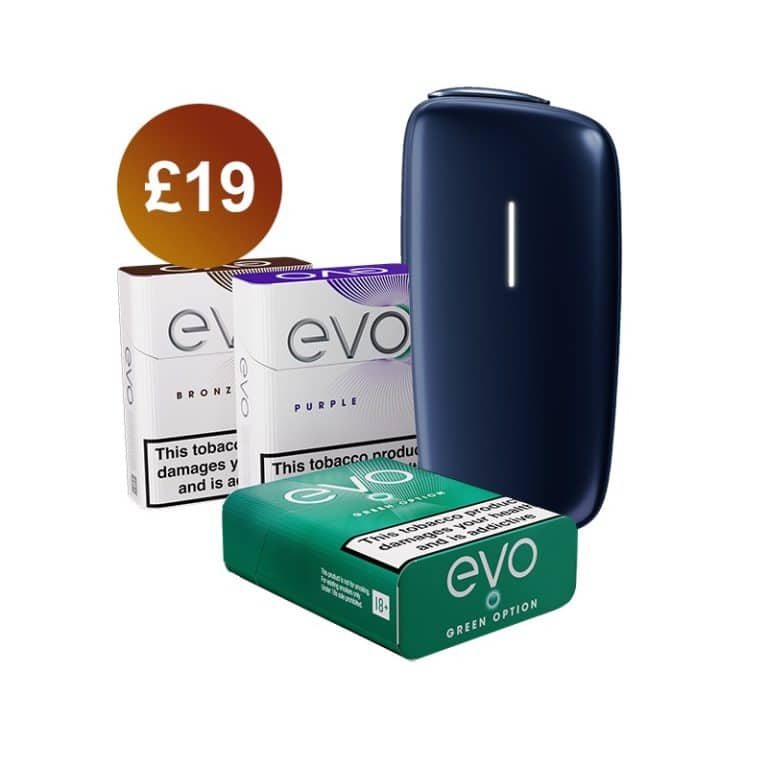 Ploom X Advanced Bundle Navy Blue - Heat Not Burn